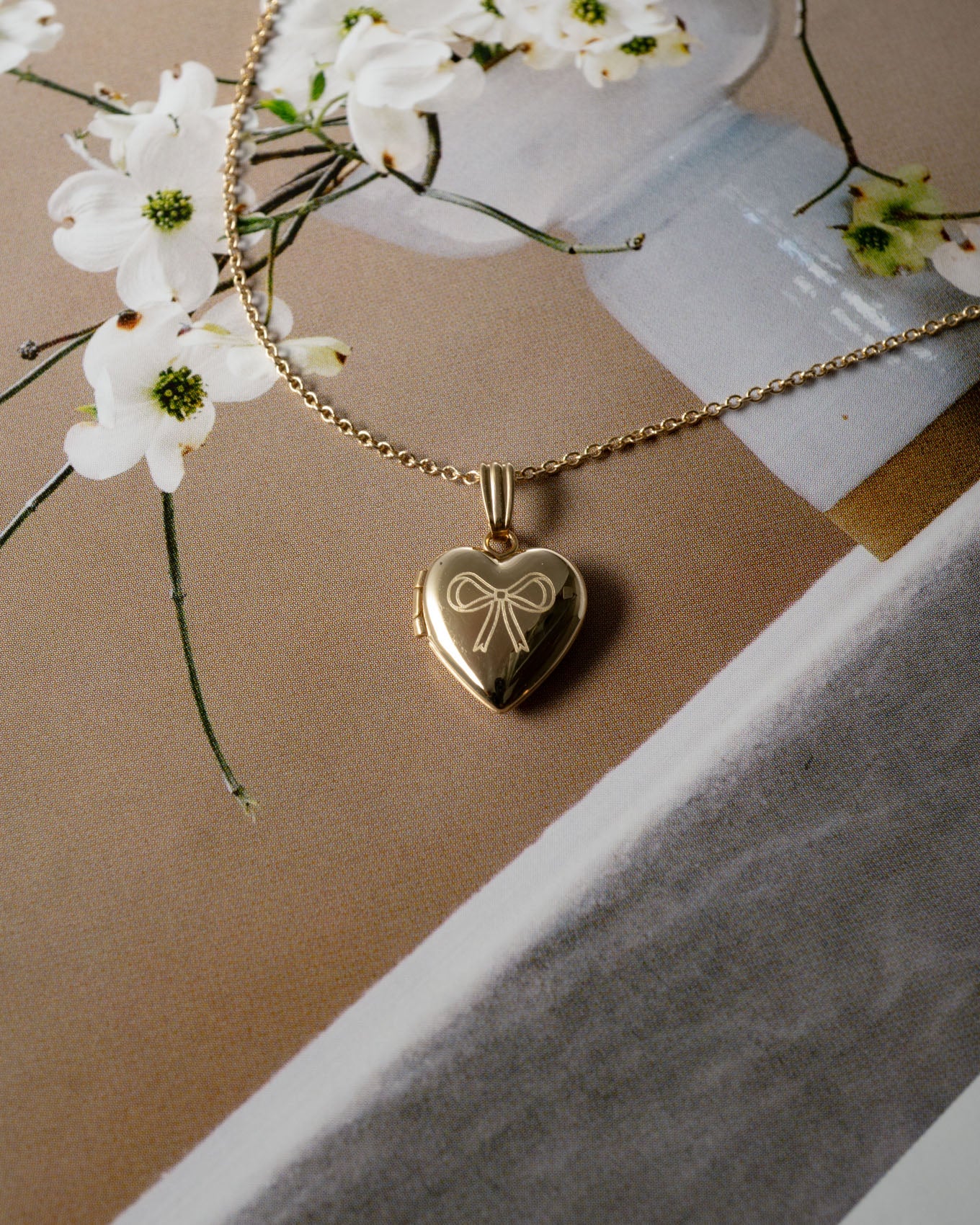 Bow Heart Locket – Kindred Row
