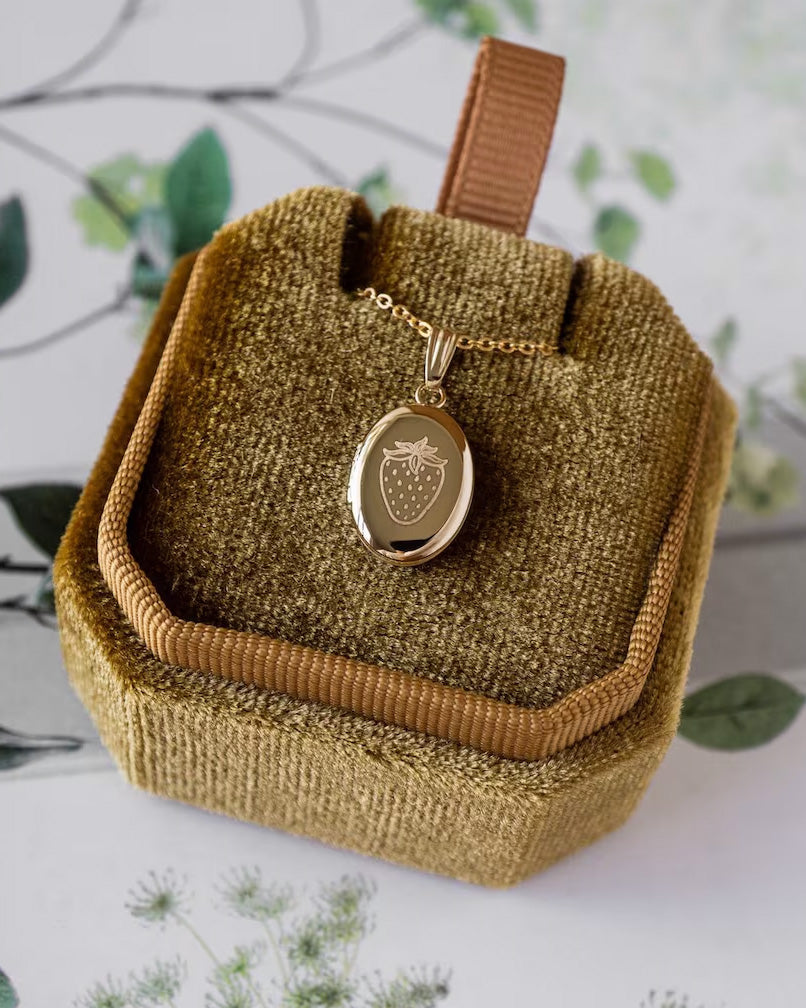 Strawberry Oval Locket – Kindred Row